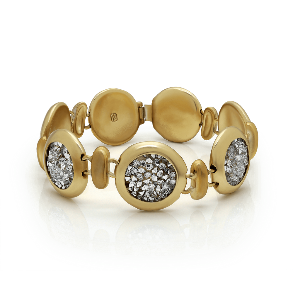 Kristal Multi Dome Cascade Bracelet - Waxing Poetic