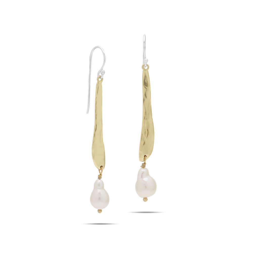 Ode To A Pearl Single Drop Earrings - Waxing Poetic