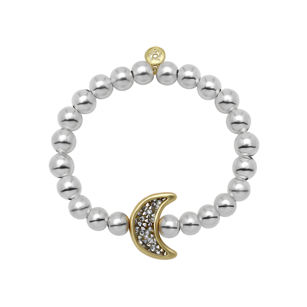 Kristal Manifesting Moon Stretch Bracelet - Waxing Poetic
