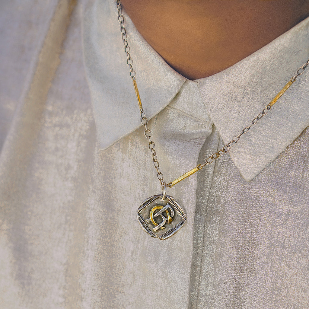 Intertwined Initials Monogram Charm | Waxing Poetic