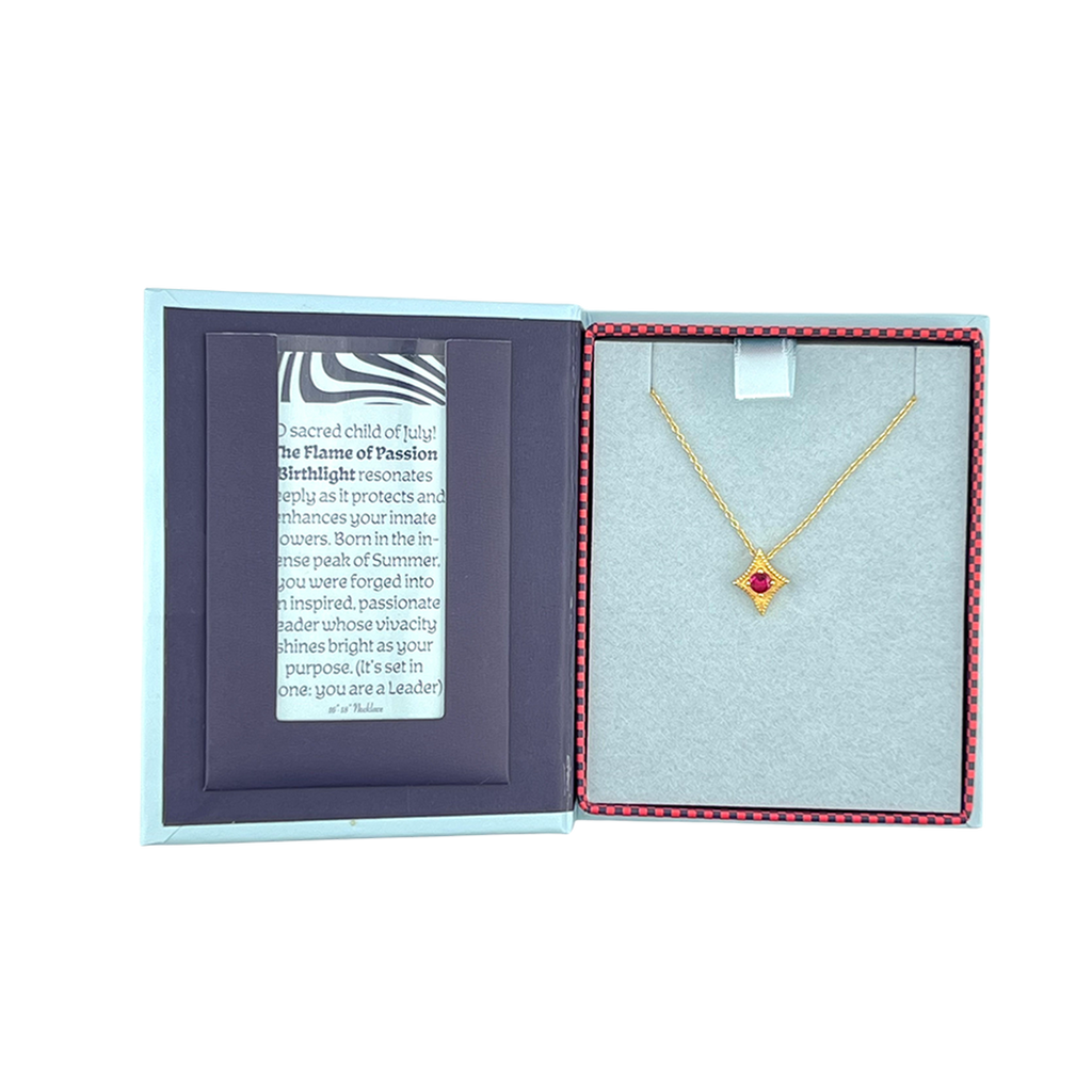 A Star Is Born Birthstone Necklace - July - Waxing Poetic