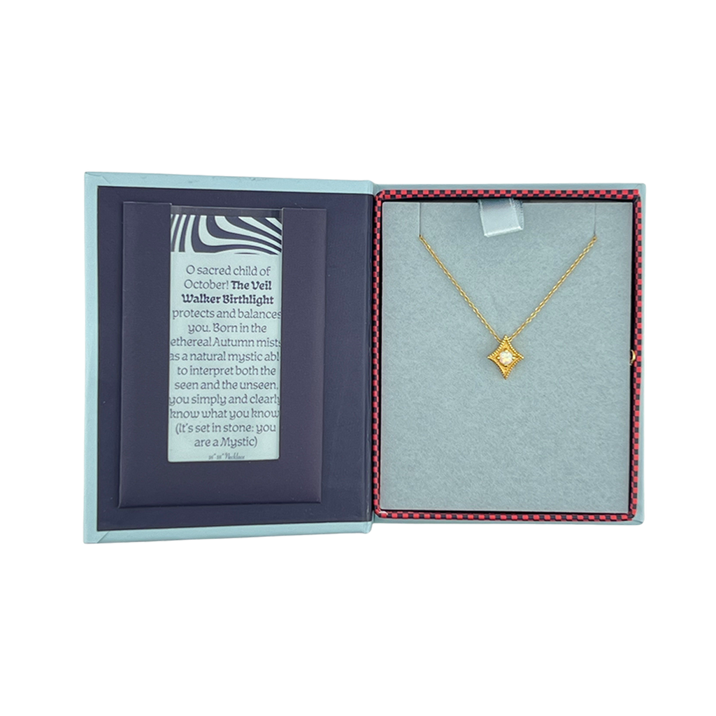 A Star Is Born Birthstone Necklace - October - Waxing Poetic