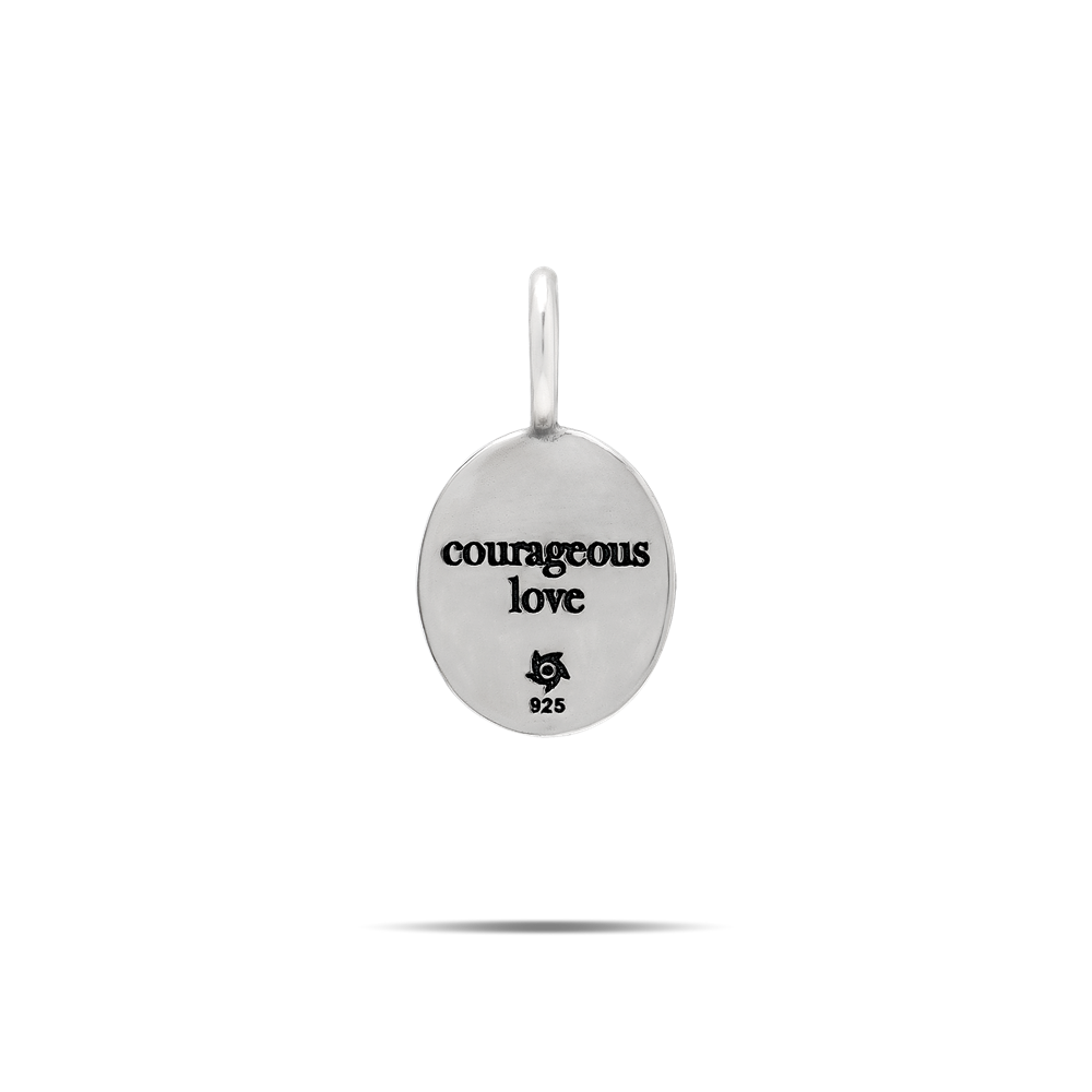Courageous Love Heart Charm - Waxing Poetic