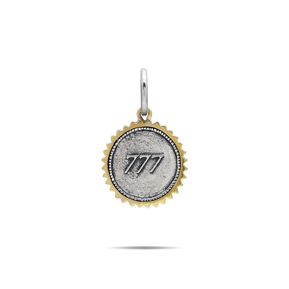 Angel Number Medallion - 777 - Luck - Waxing Poetic