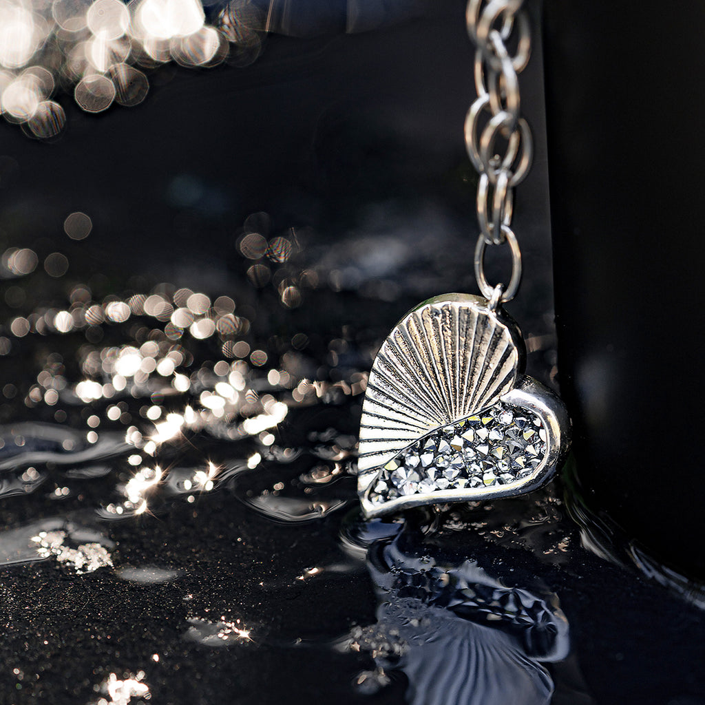 Poetic Heart - Kristal Heartstar Necklace - Sterling Silver - Waxing Poetic